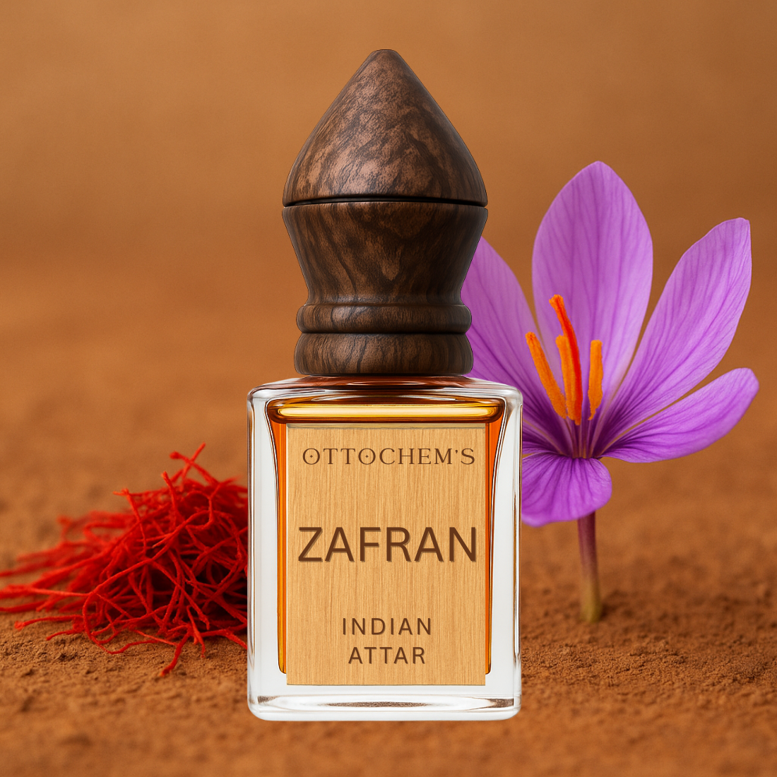 Zafran (Saffron) Attar – Authentic Kannauj Hydro-Distilled Indian ...